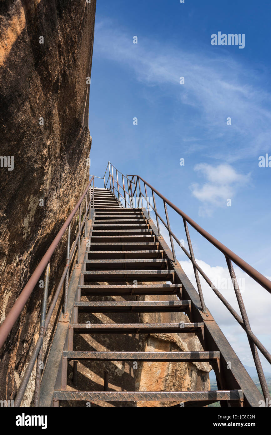 Lion Rock staircase of Sigiriya,Sri Lanka Stock Photo - Alamy