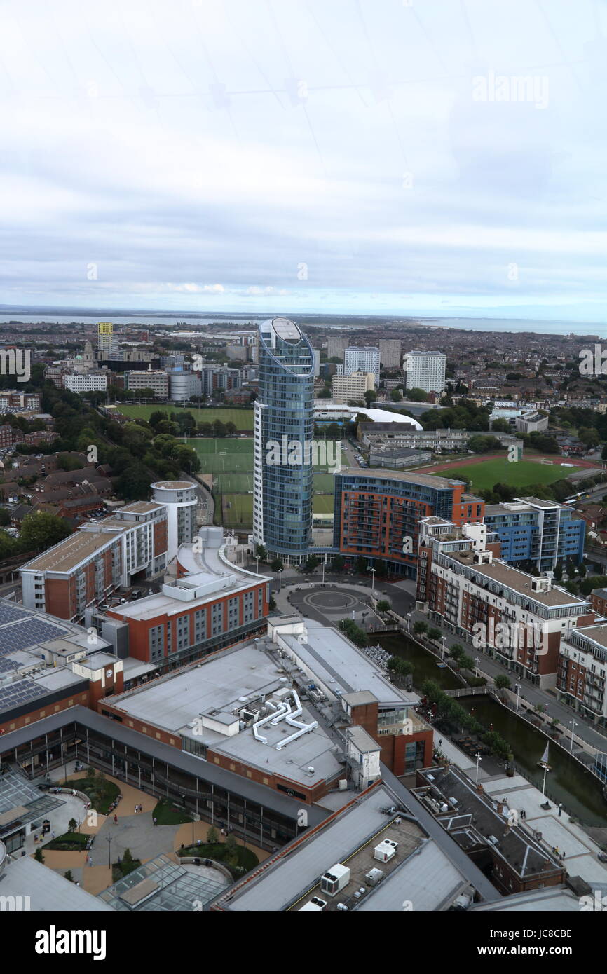 View from Spinnaker Tower,Portsmouth,UK Stock Photo - Alamy