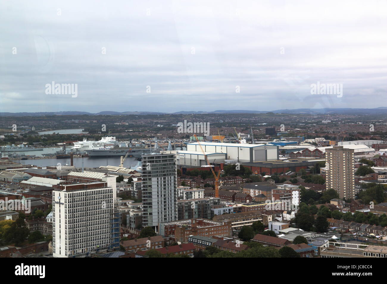 View from Spinnaker Tower,Portsmouth,UK Stock Photo - Alamy
