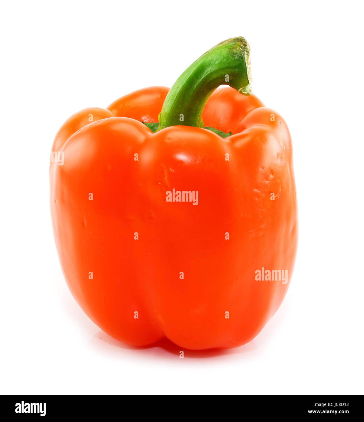 Colored orange paprika isolated on a white background Stock Photo - Alamy