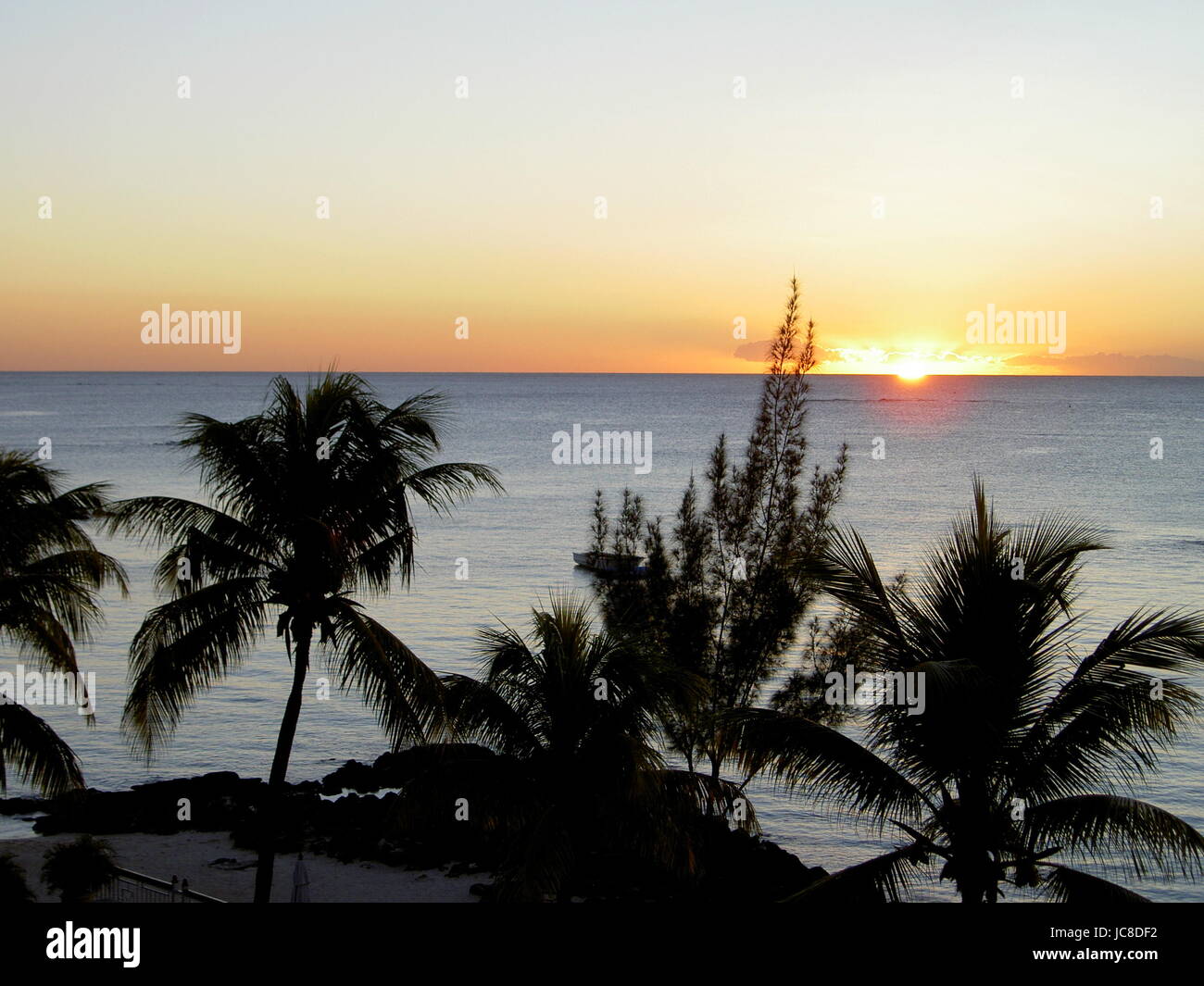 Sunset Mauritius - Grand Baie Stock Photo - Alamy
