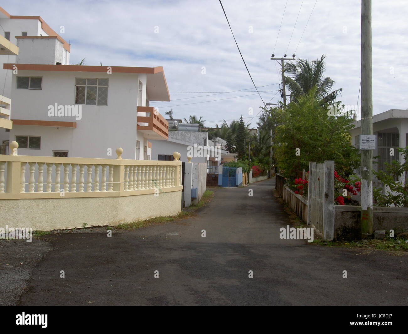 Local village Mauritius Stock Photo - Alamy