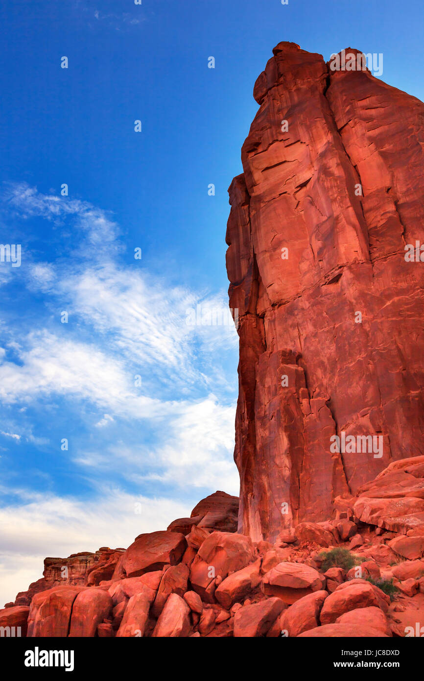 Rock Tower Park Avenue Section Arches National Park Moab Utah USA ...