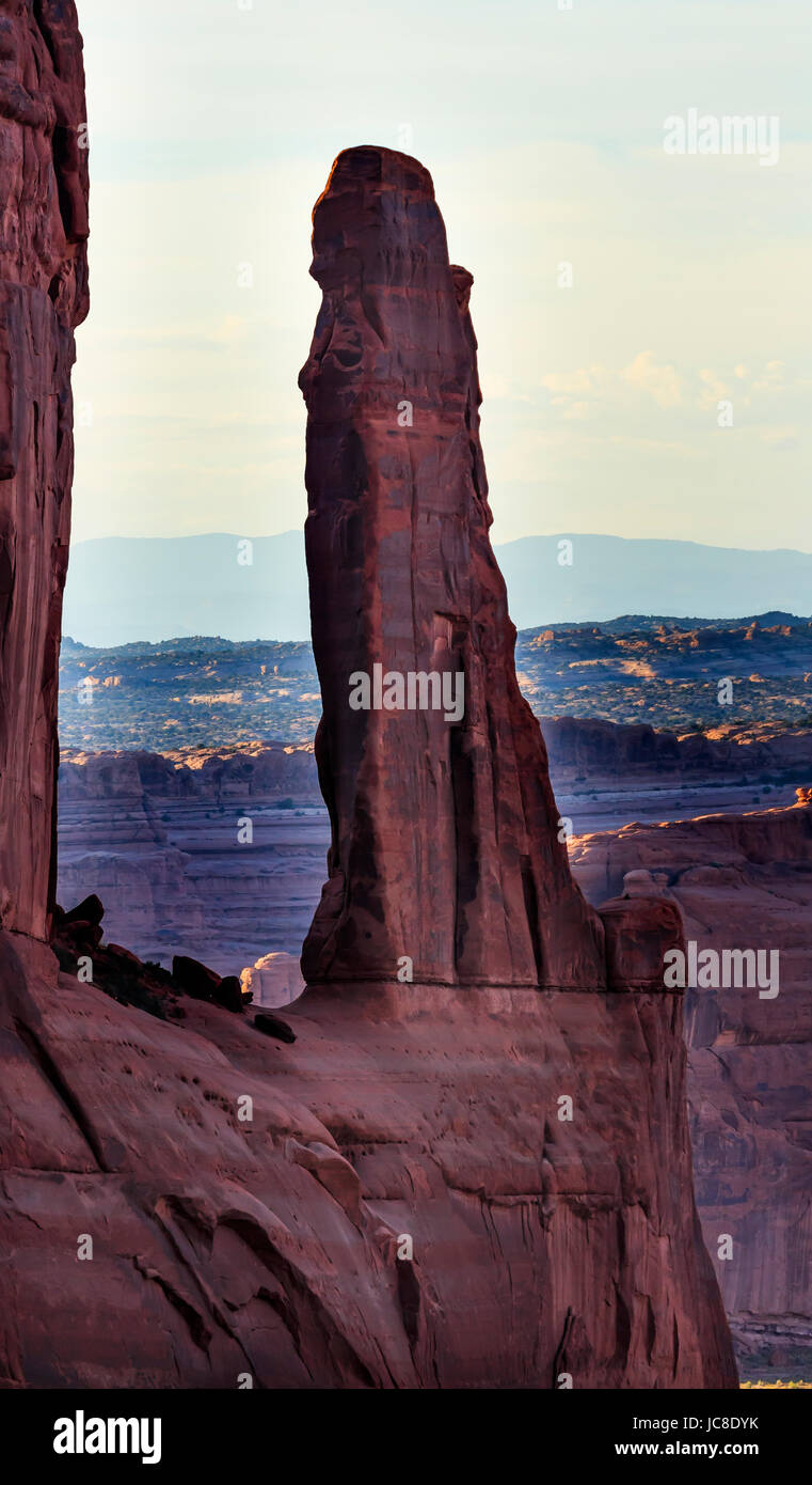 Shaft Rock Park Avenue Section Arches National Park Moab Utah USA ...
