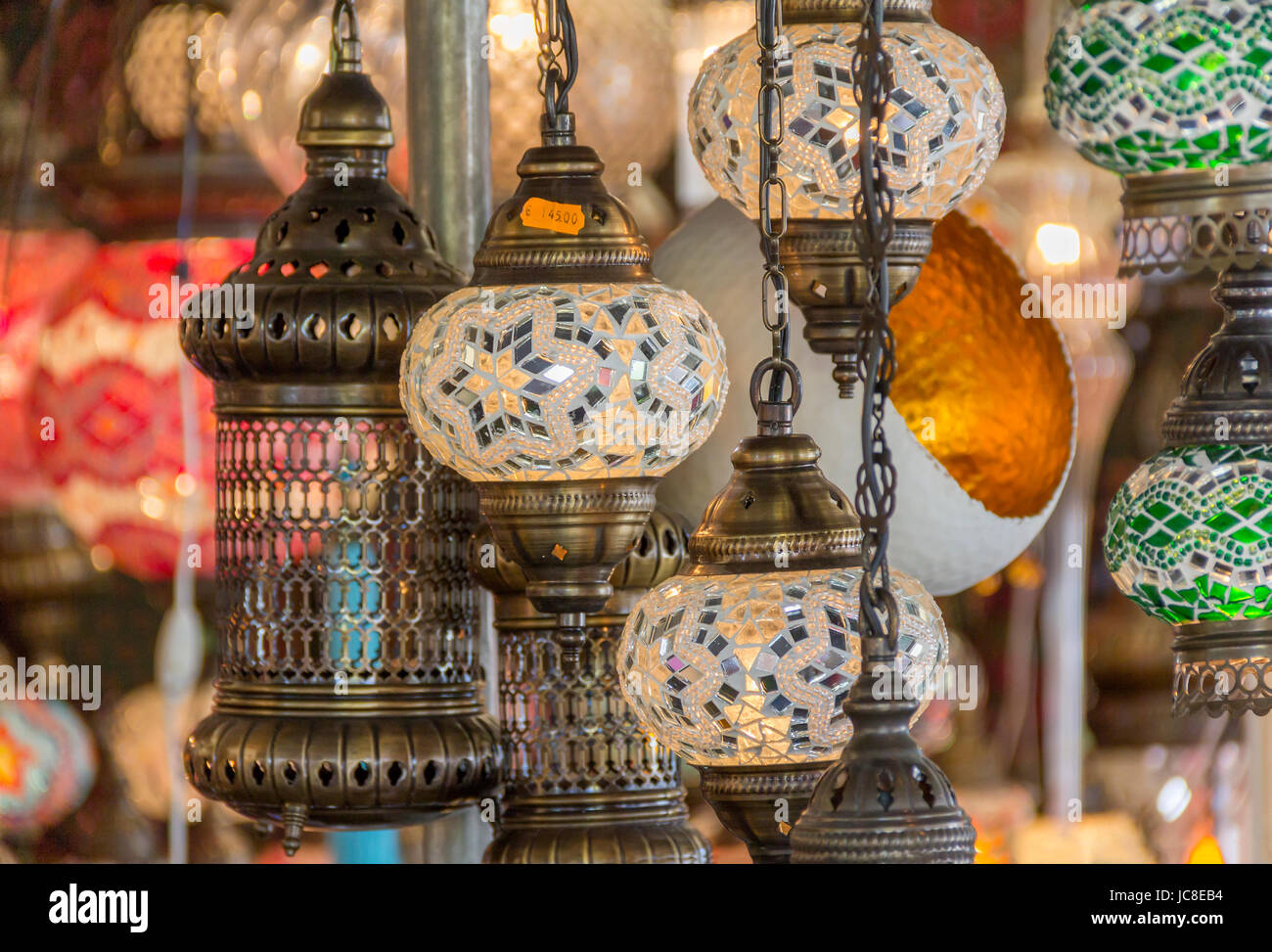 lots of various shining lamps Stock Photo - Alamy