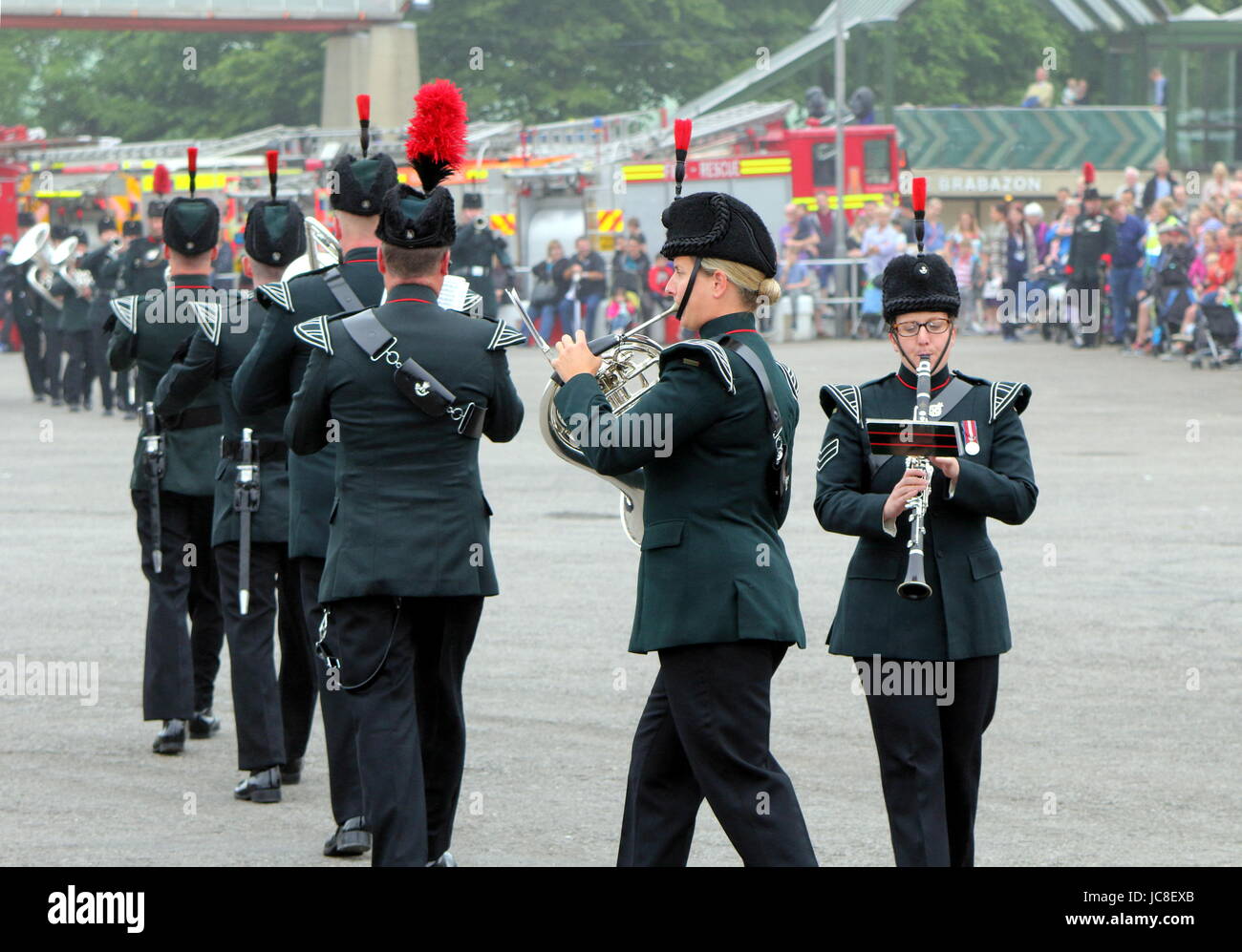 Beaulieu, Hampshire, UK - May 29 2017: Military Marching Band of the ...