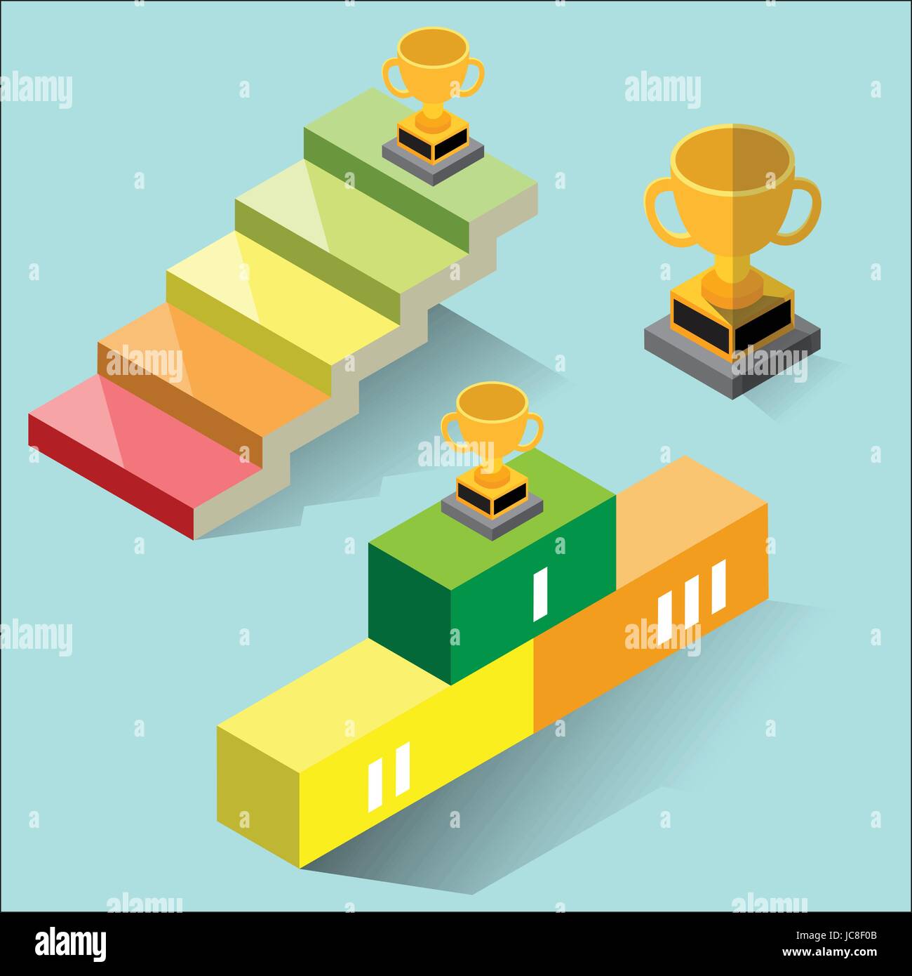 Stair success in business Stock Vector Images - Alamy