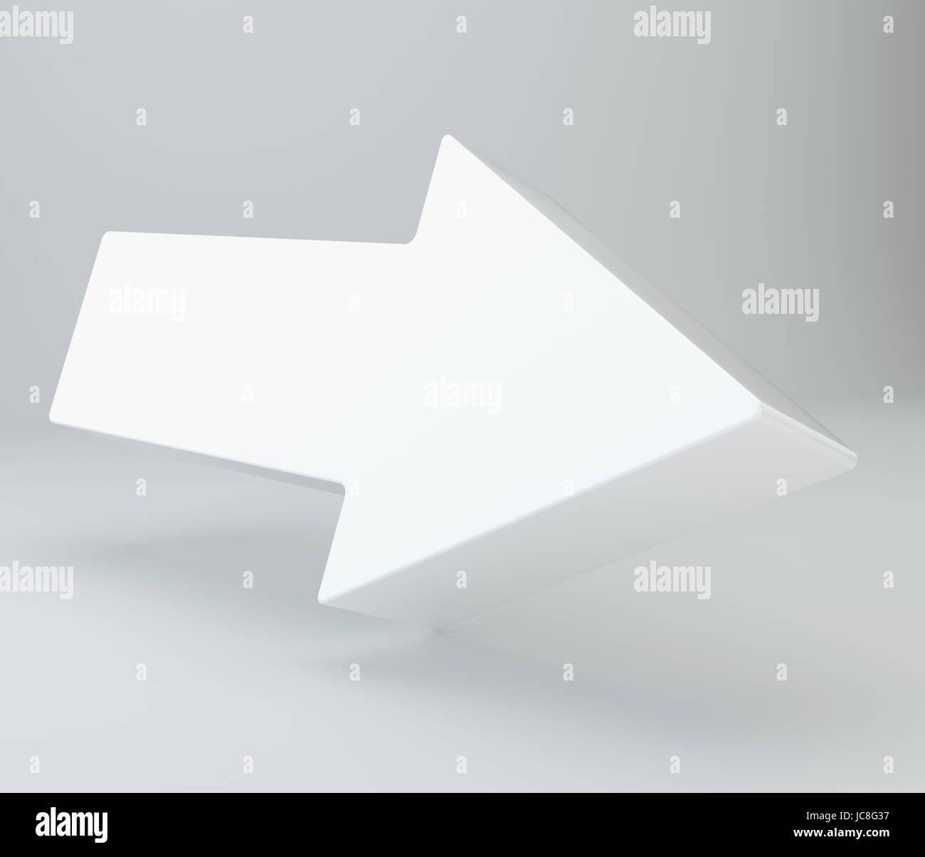 Empty arrow with shadow in studio for presentation. 3d rendering. top ...