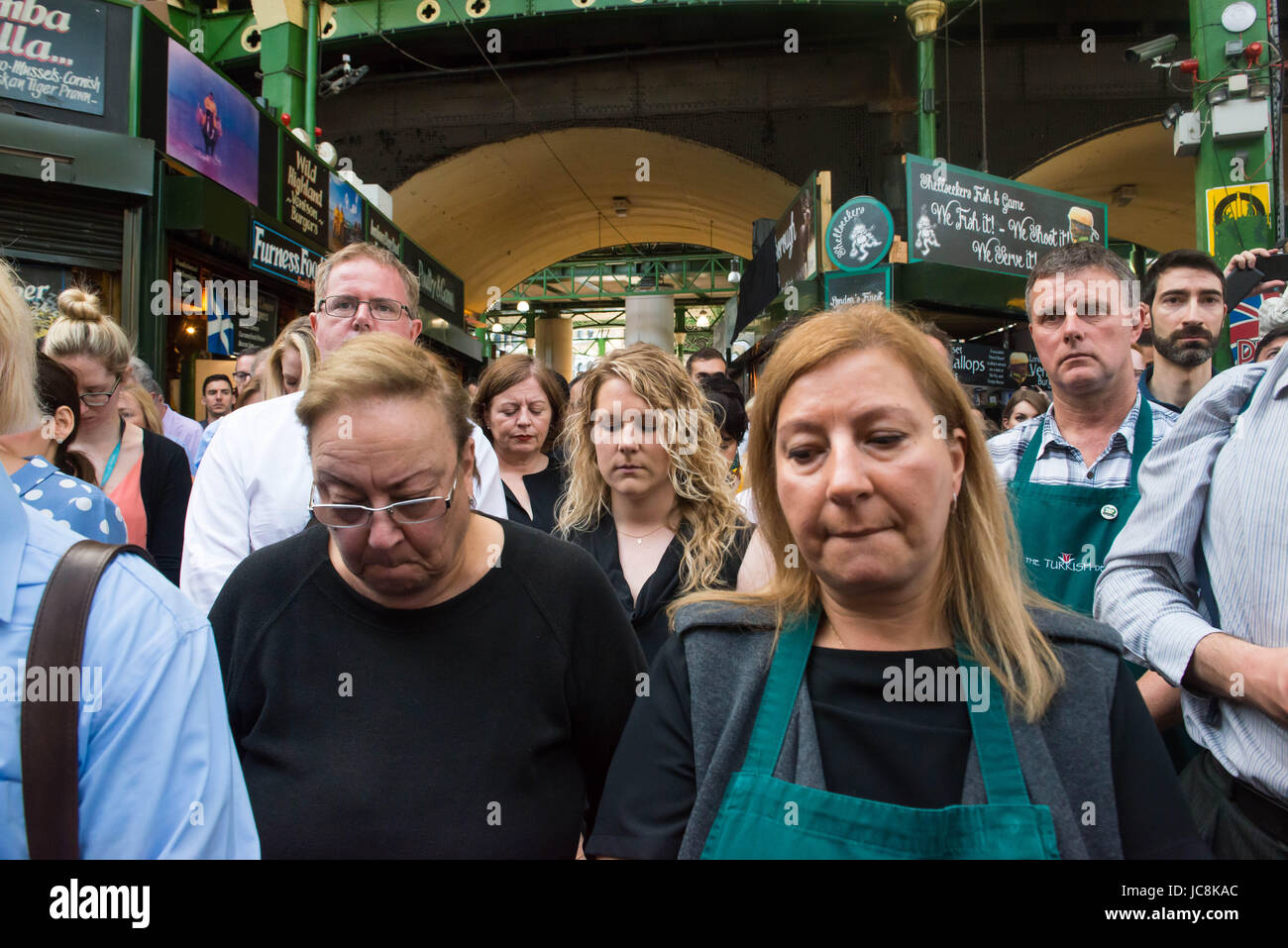 London, UK. 14th June, 2017. Borough Market open to the public ...