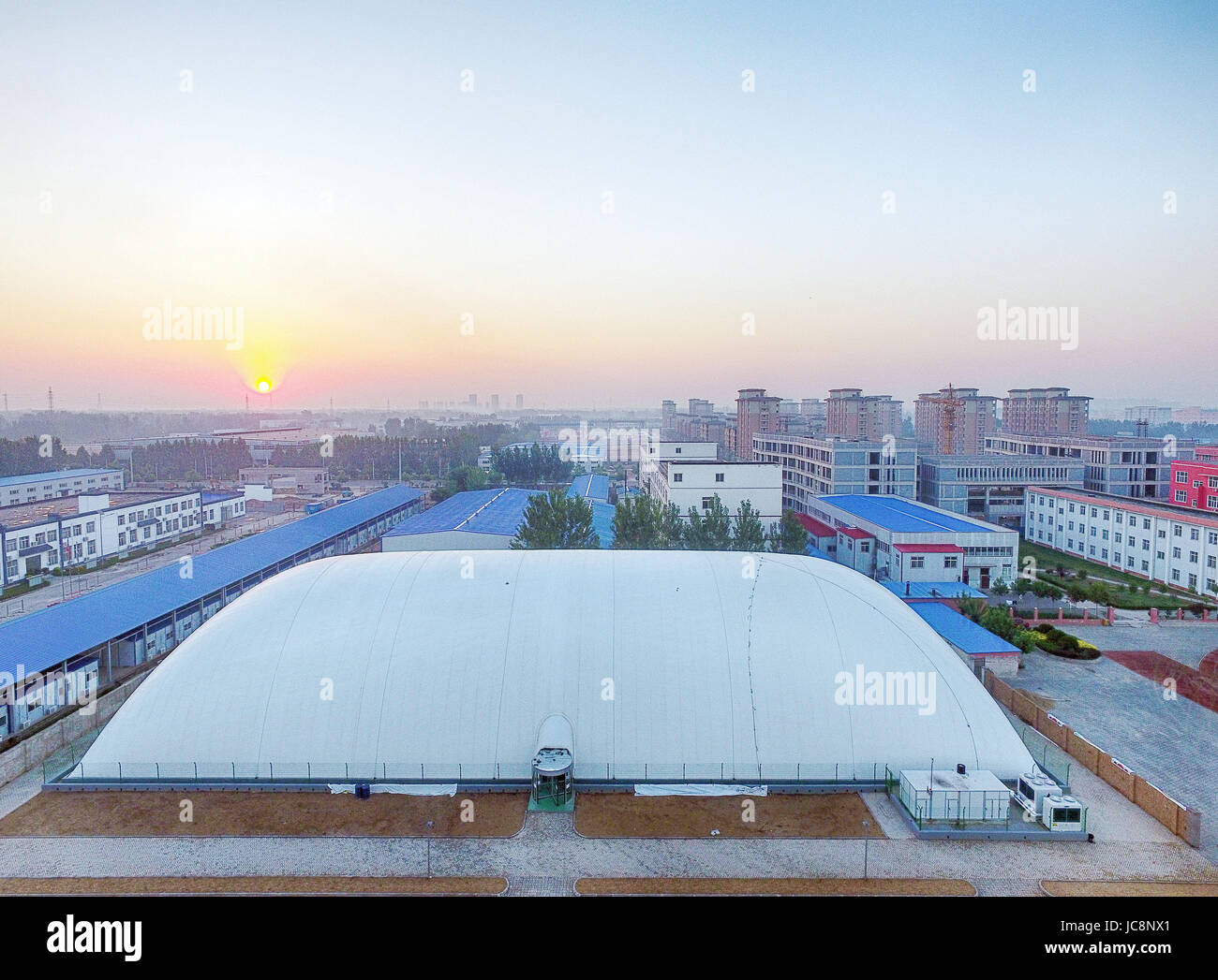 Langfang, China's Hebei Province. 14th June, 2017. An air-supported ...