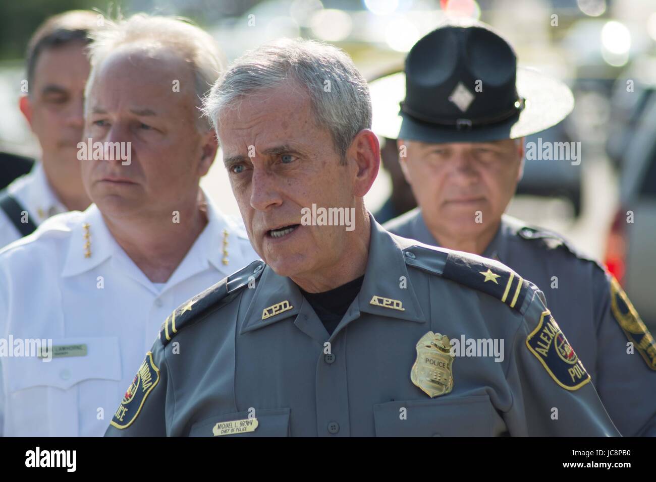Alexandria, Virginia, USA. 14th June, 2017. Alexandria Police Chief ...