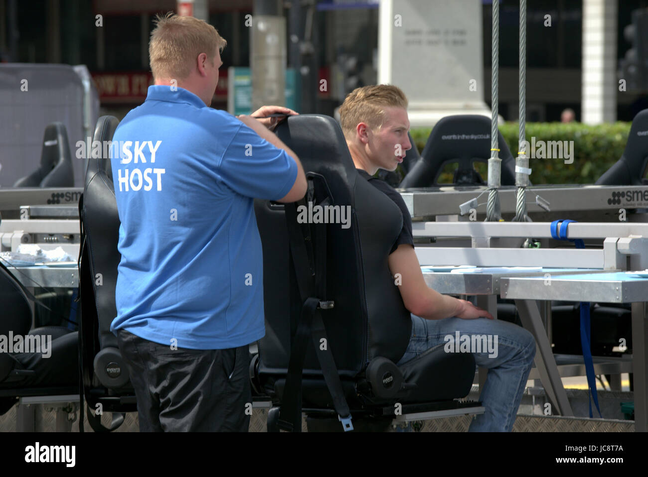 Glasgow, Scotland, UK. 14th June. The 'flying restaurant' was set up ...