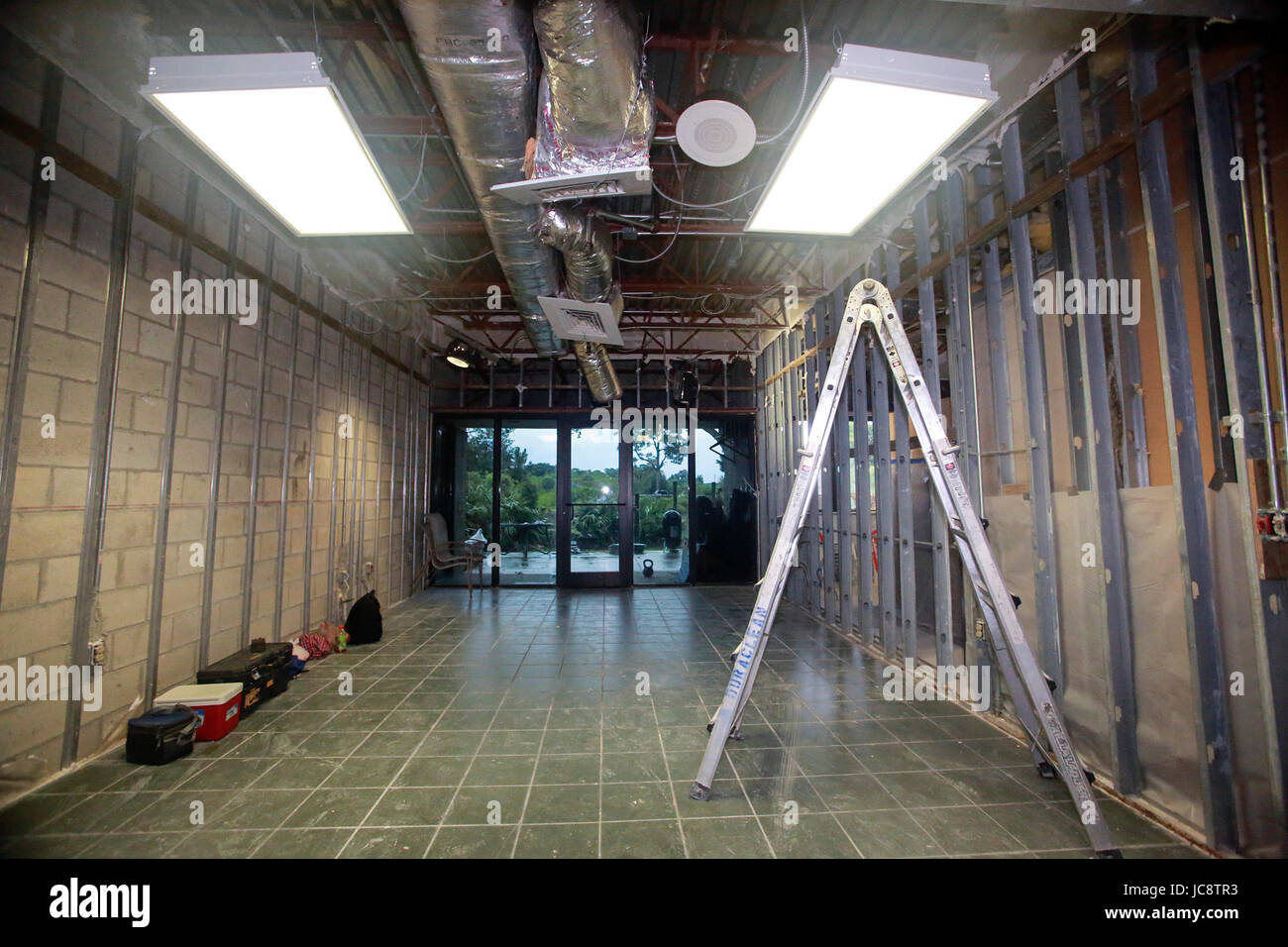 Florida, USA. 14th June, 2017. Day room in the crew side of Palm Beach ...