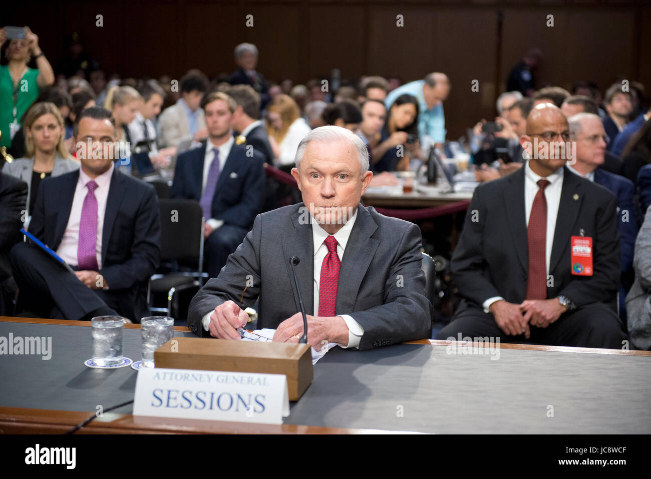 United States Attorney General Jeff Sessions arrives to give testimony ...