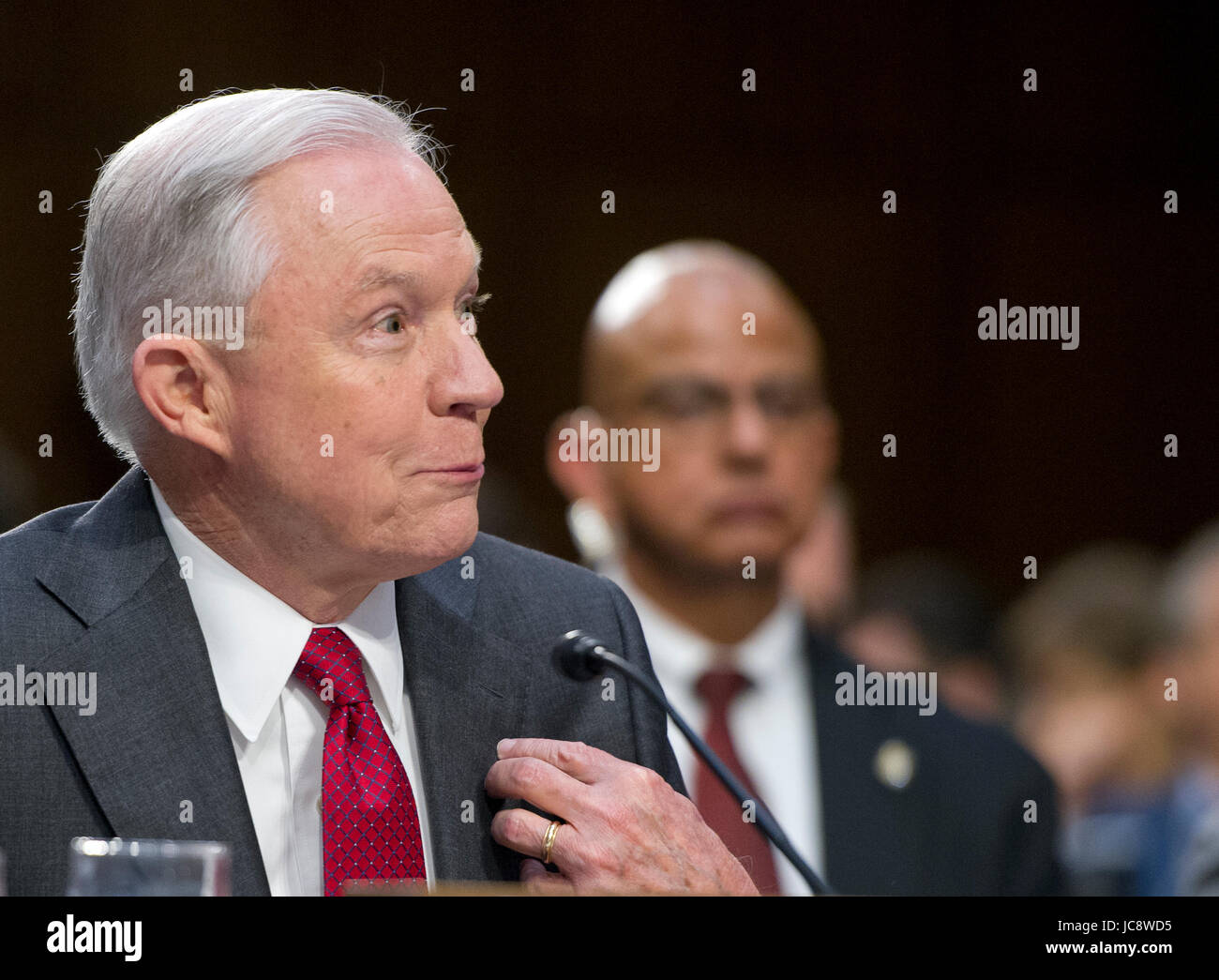 United States Attorney General Jeff Sessions gives testimony before the ...