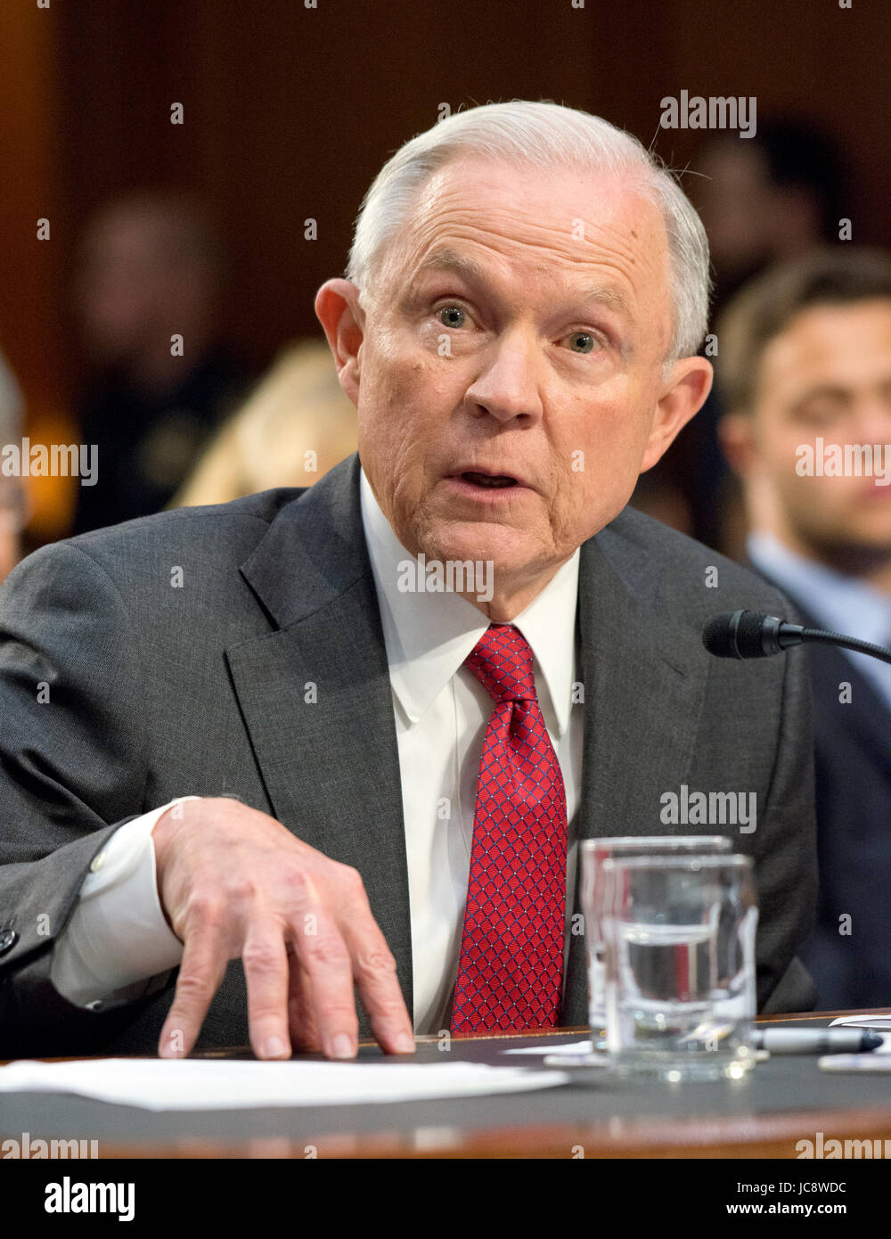 United States Attorney General Jeff Sessions gives testimony before the ...