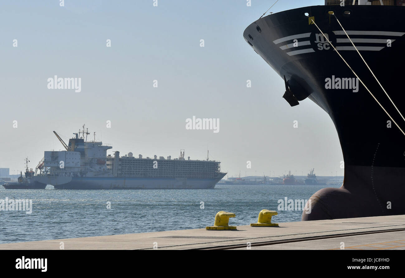 Doha port containers hi-res stock photography and images - Alamy
