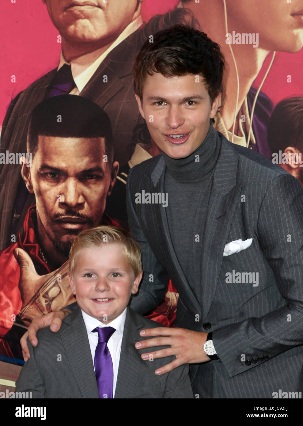 Los Angeles, USA. 14th Jun, 2017. Brogan Hall, Ansel Elgort, at ...