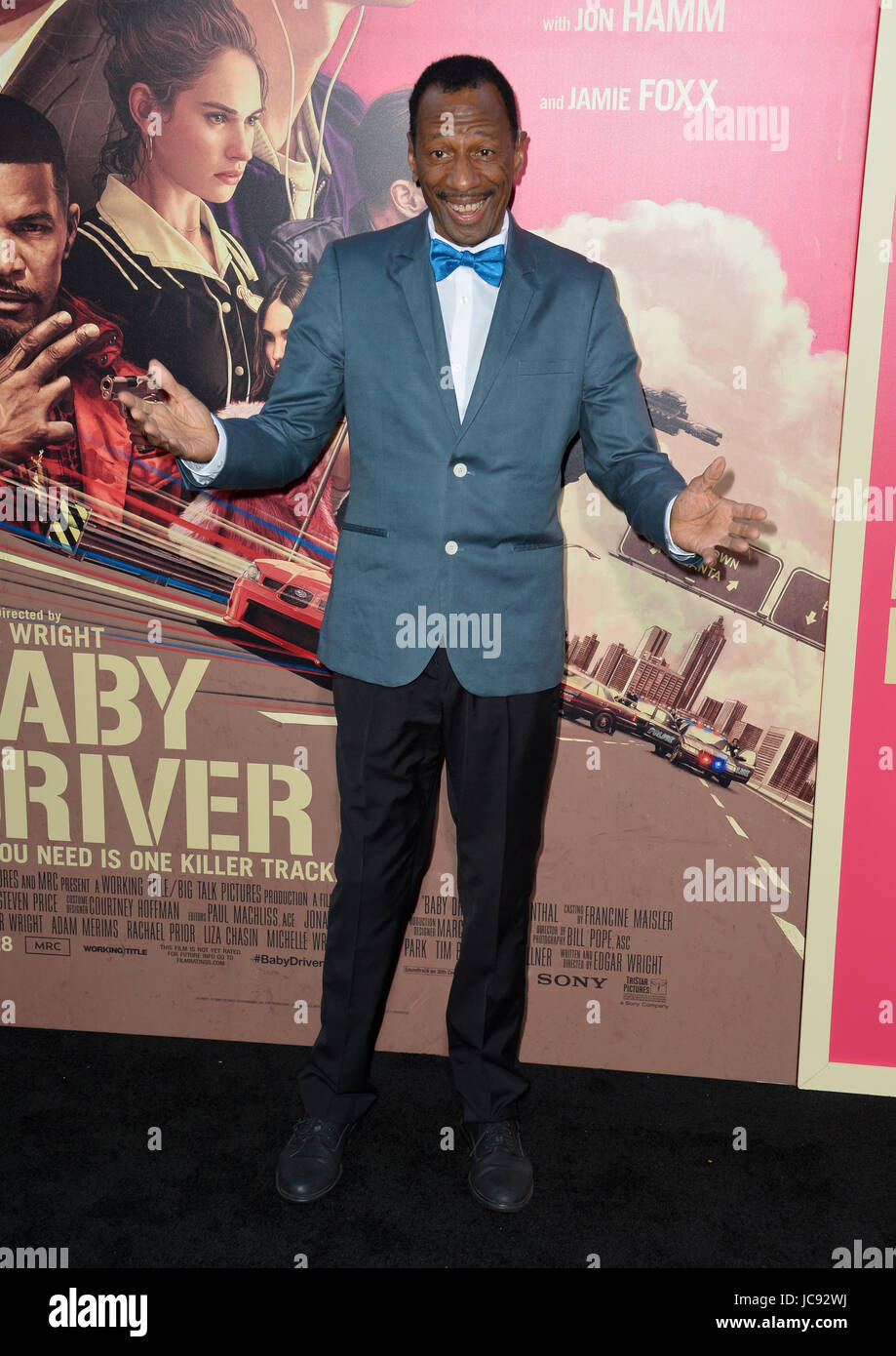 Los Angeles, USA. 14th June, 2017. C.J. Jones at the Los Angeles premiere for "Baby Driver" at ...