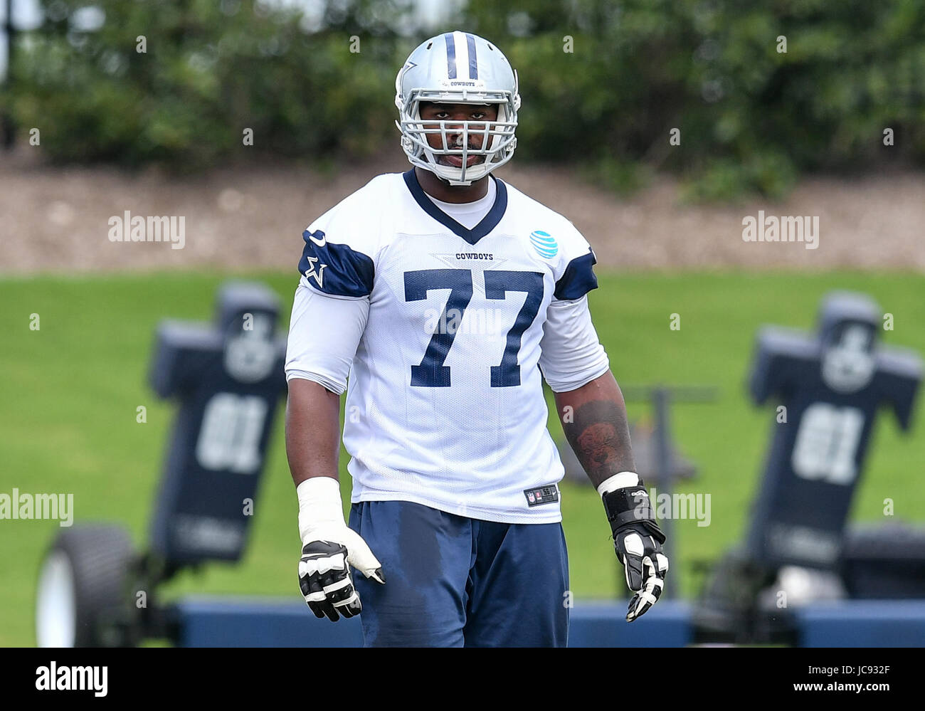 June 14th, 2017: .Dallas Cowboys tackle Tyron Smith (77) during a NFL ...