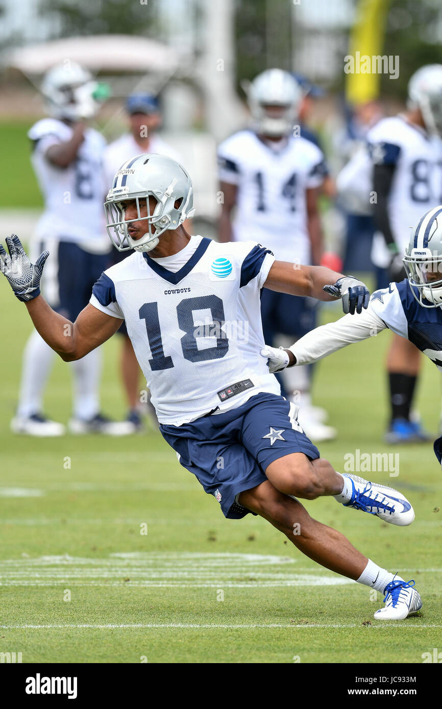 June 14th, 2017: .Dallas Cowboys wide receiver Brian Brown (18) during ...