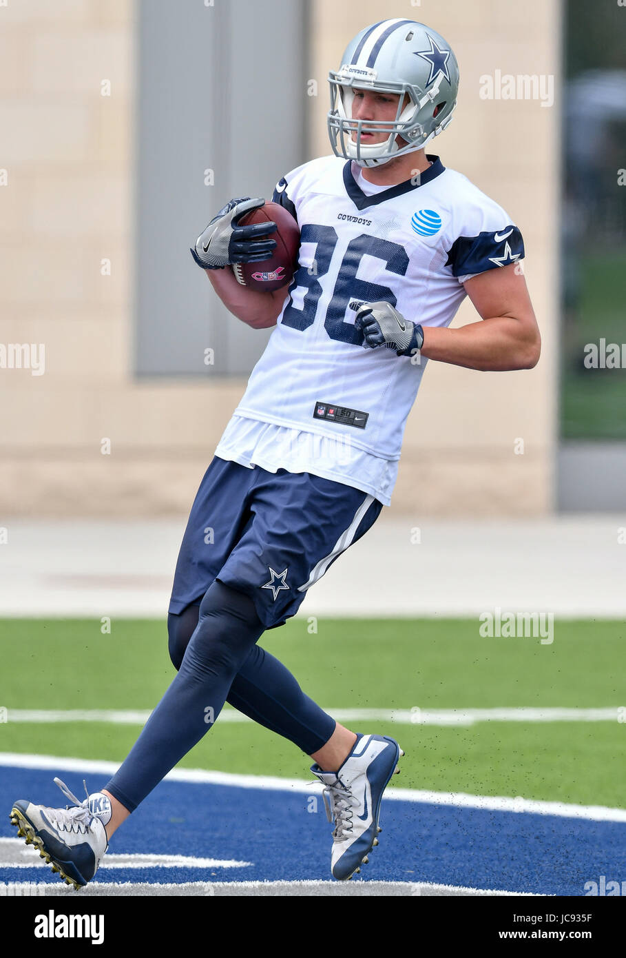 June 14th, 2017: .Dallas Cowboys tight end Conner Hamlett (86) .during ...