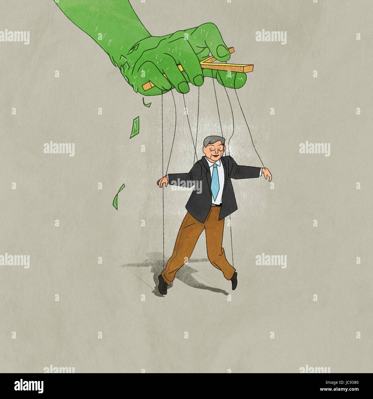 Illustration representing corruption Stock Photo - Alamy