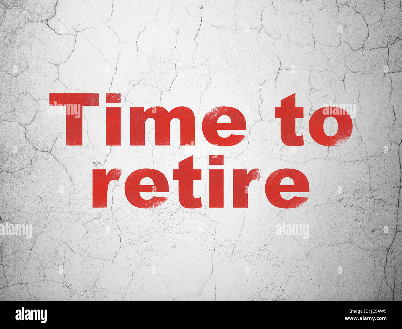 Timeline concept: Time To Retire on wall background Stock Photo - Alamy