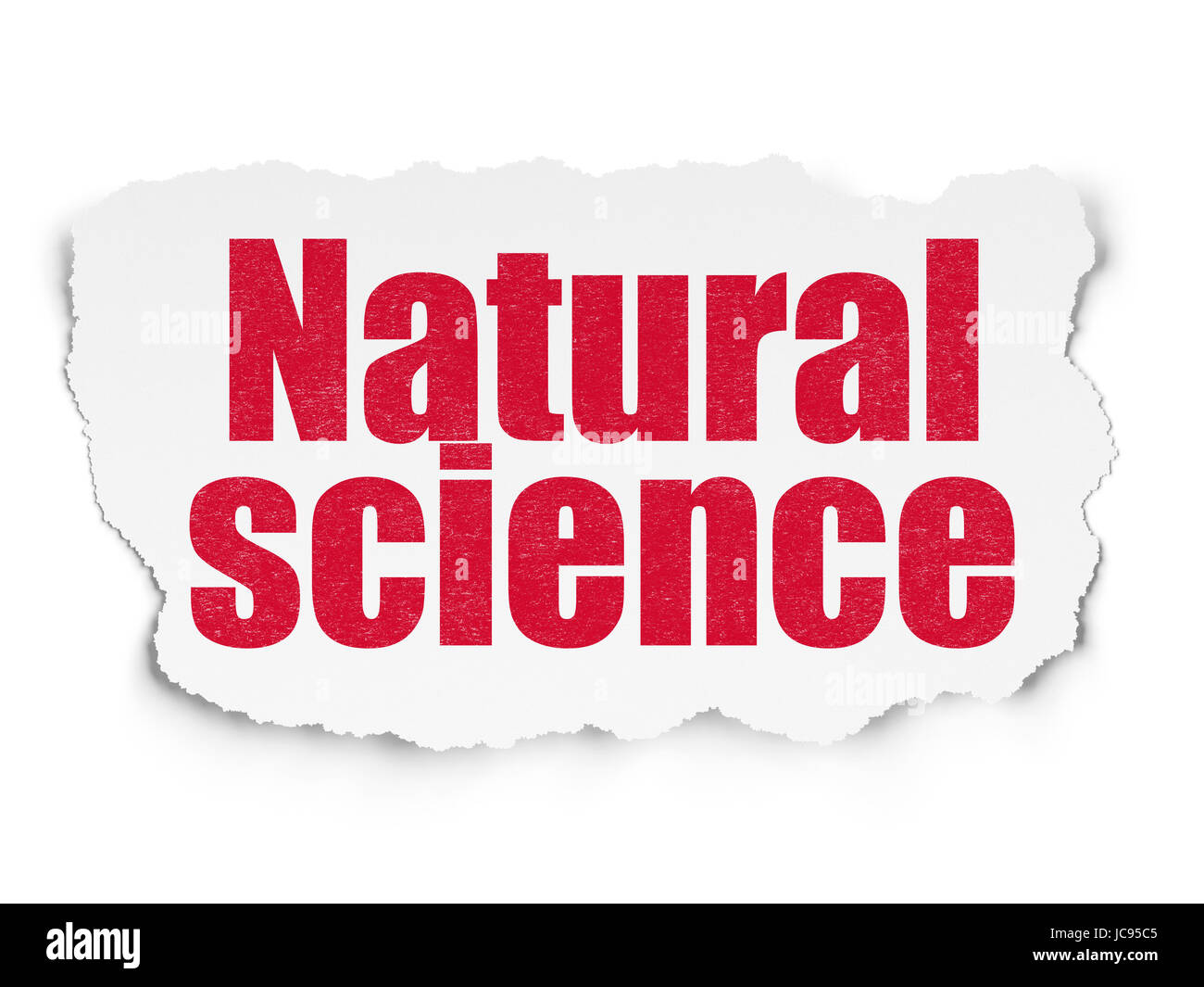 Science concept: Natural Science on Torn Paper background Stock Photo ...