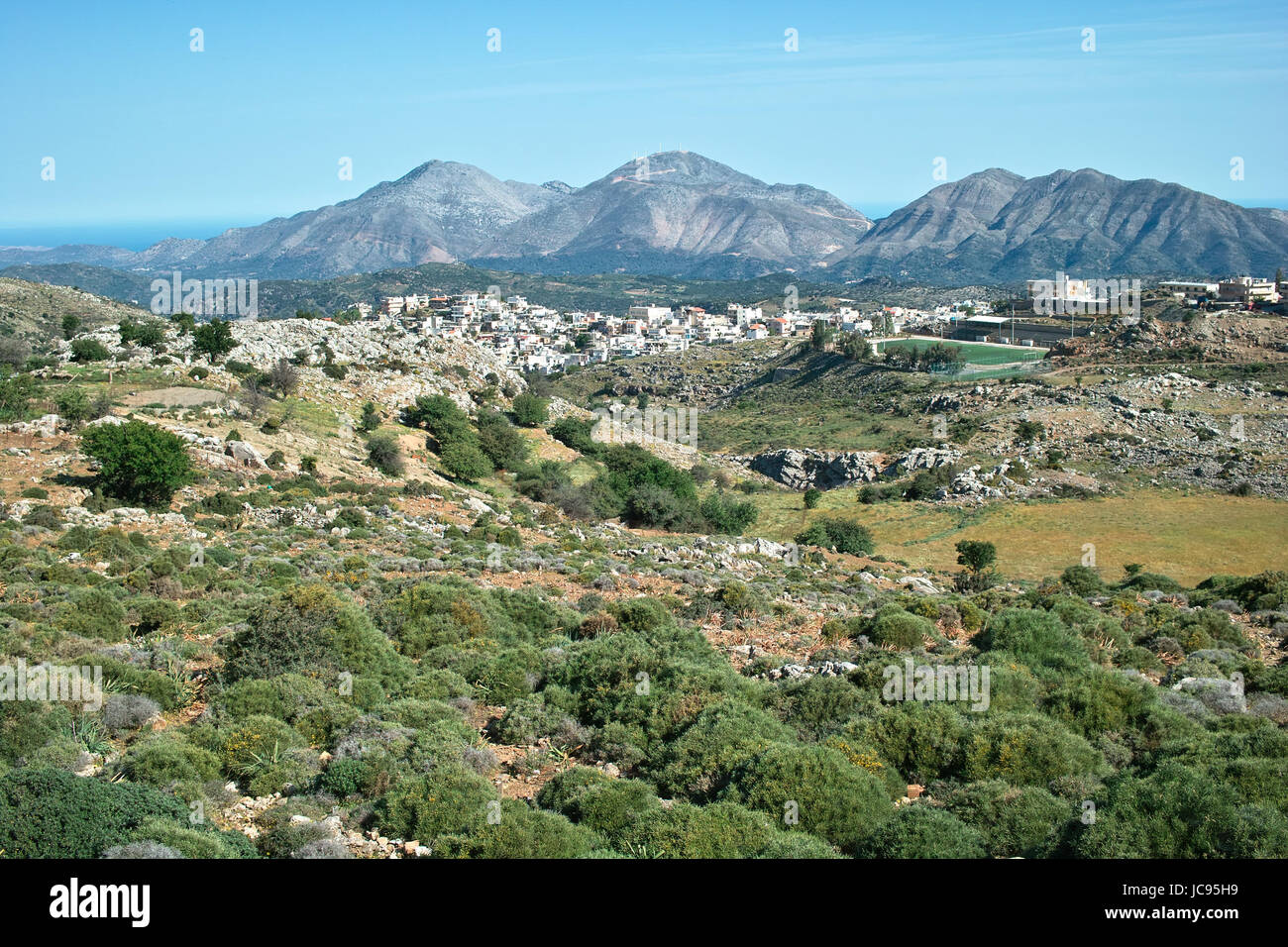 crete - the mountain village of anogia Stock Photo - Alamy