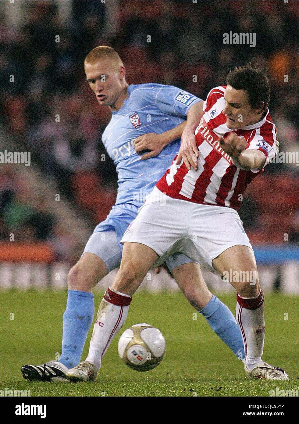 LEVI MACKIN & DEAN WHITEHEAD STOKE CITY V YORK CITY BRITANNIA STADIUM ...