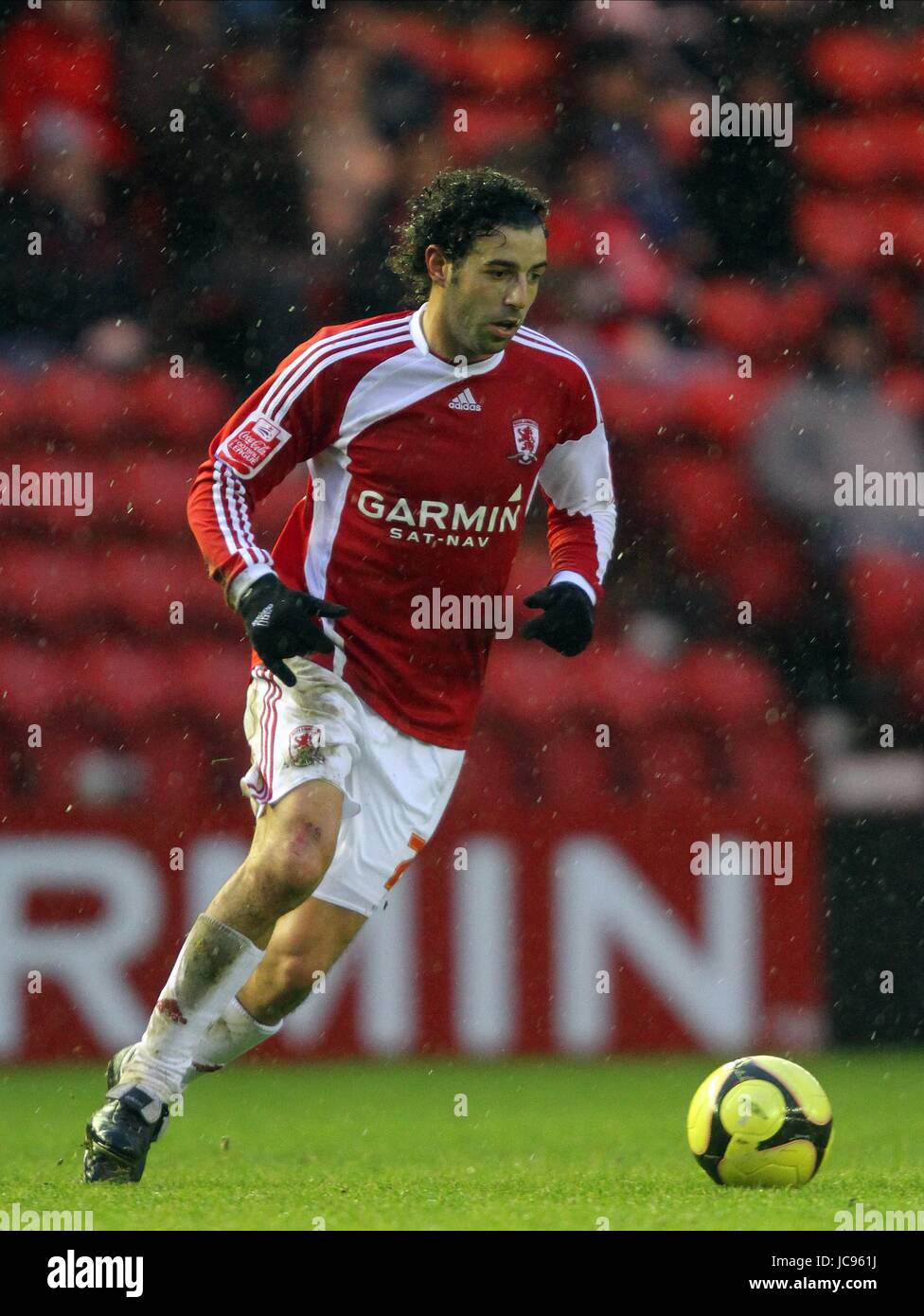 JULIO ARCA MIDDLESBROUGH FC RIVERSIDE STADIUM MIDDLESBROUGH ENGLAND 02 January 2010 Stock Photo ...