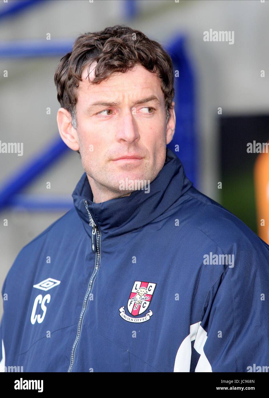 CHRIS SUTTON LINCOLN CITY FC MANAGER REEBOK STADIUM BOLTON ENGLAND 02 ...
