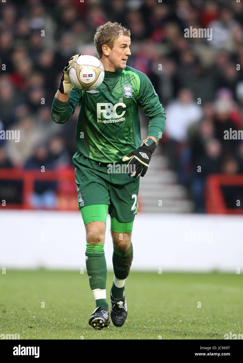 JOE HART BIRMINGHAM CITY FC CITY GROUND NOTTINGHAM ENGLAND 02 January ...
