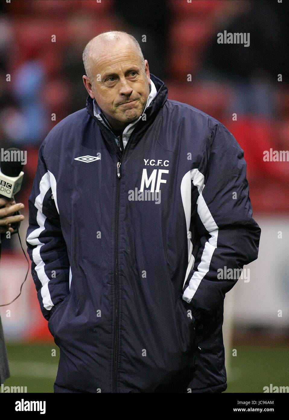 MARTIN FOYLE YORK CITY FC MANAGER BRITANNIA STADIUM STOKE ENGLAND 02 ...