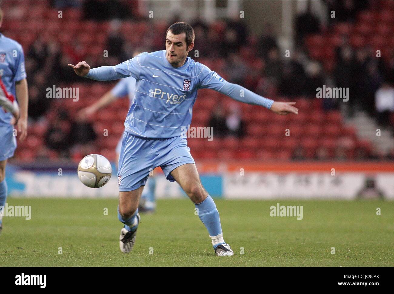 ALEX LAWLESS YORK CITY FC BRITANNIA STADIUM STOKE ENGLAND 02 January ...