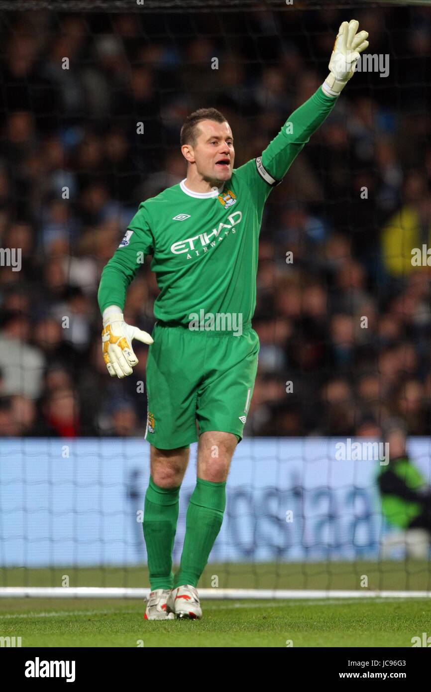SHAY GIVEN MANCHESTER CITY FC CITY OF MANCHESTER STADIUM MANCHESTER ...