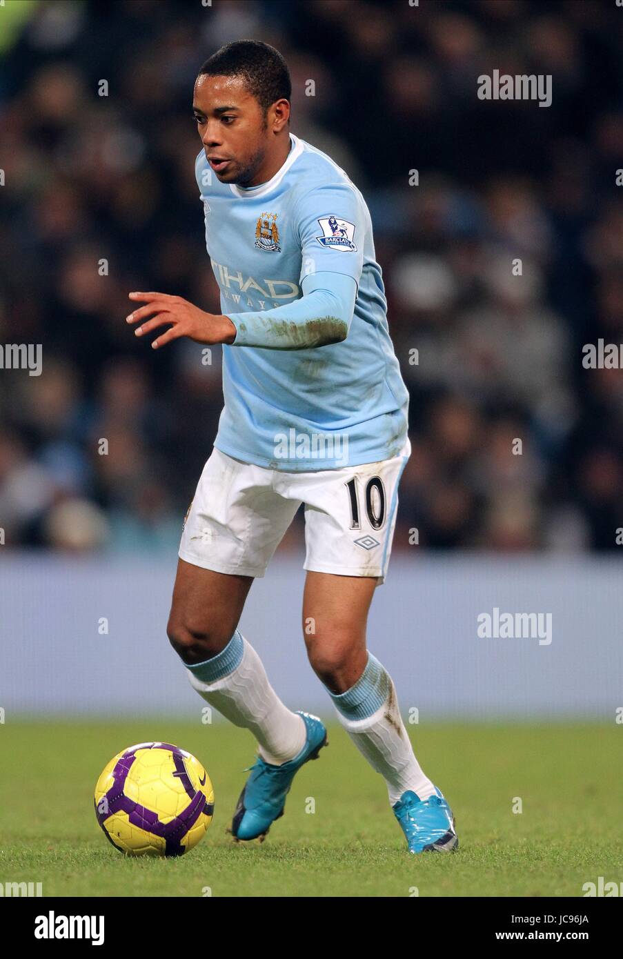 ROBINHO MANCHESTER CITY FC CITY OF MANCHESTER STADIUM MANCHESTER ...