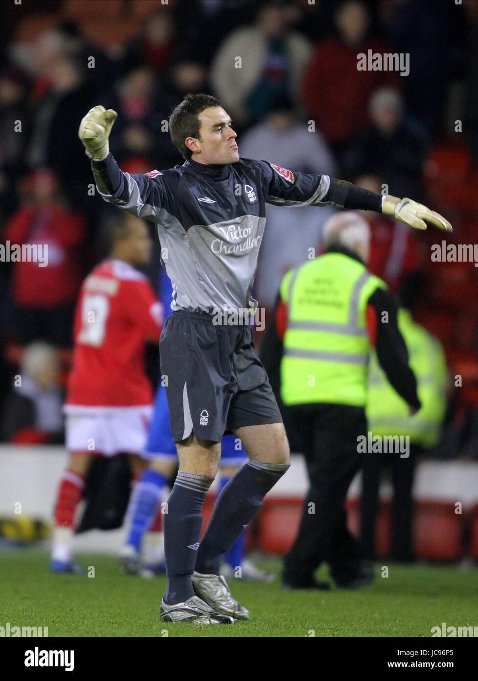 LEE CAMP CELEBRATES NOTTINGHAM FOREST V READING CITY GROUND NOTTINGHAM ...