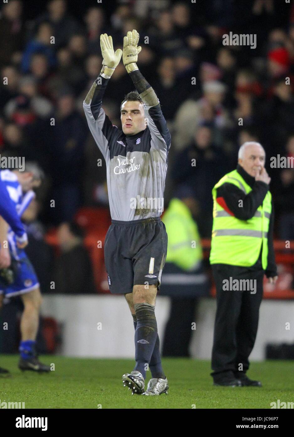 LEE CAMP CELEBRATES NOTTINGHAM FOREST V READING CITY GROUND NOTTINGHAM ...