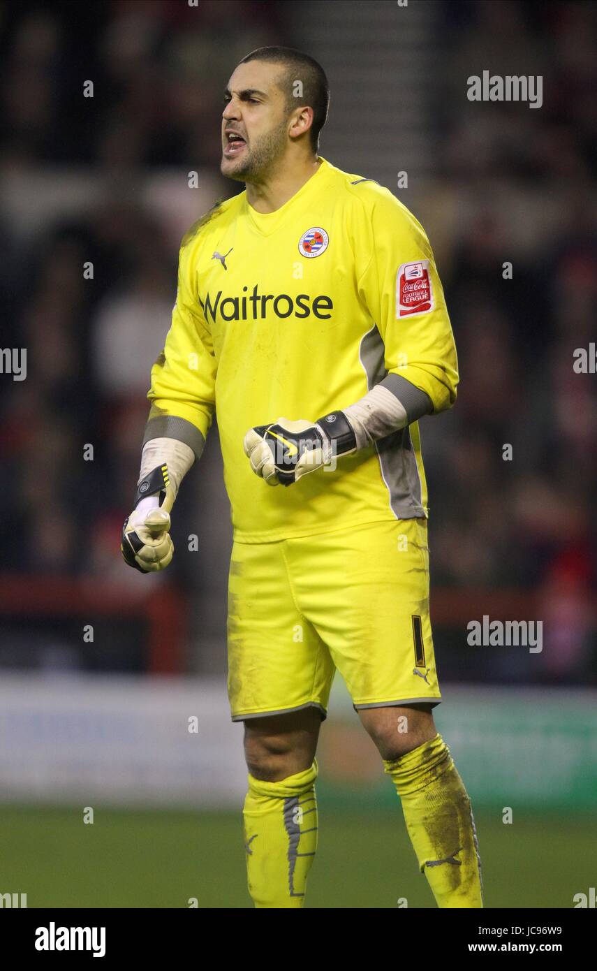 ADAM FEDERICI READING FC CITY GROUND NOTTINGHAM ENGLAND 16 January 2010 ...