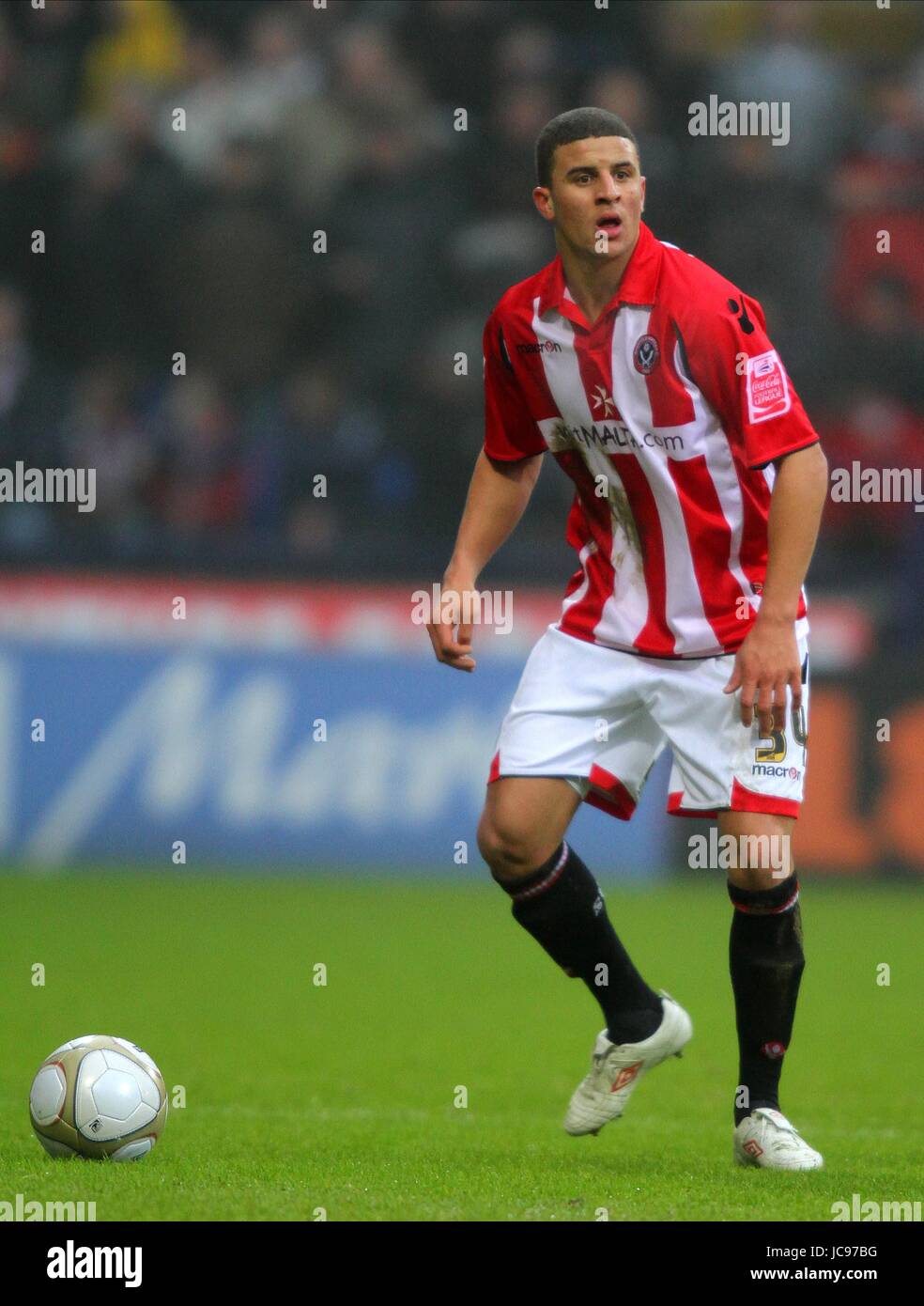 KYLE WALKER SHEFFIELD UNITED FC REEBOK STADIUM BOLTON ENGLAND 23 ...