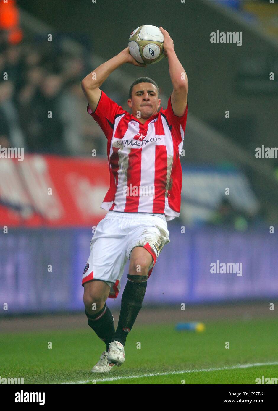 KYLE WALKER SHEFFIELD UNITED FC REEBOK STADIUM BOLTON ENGLAND 23 ...