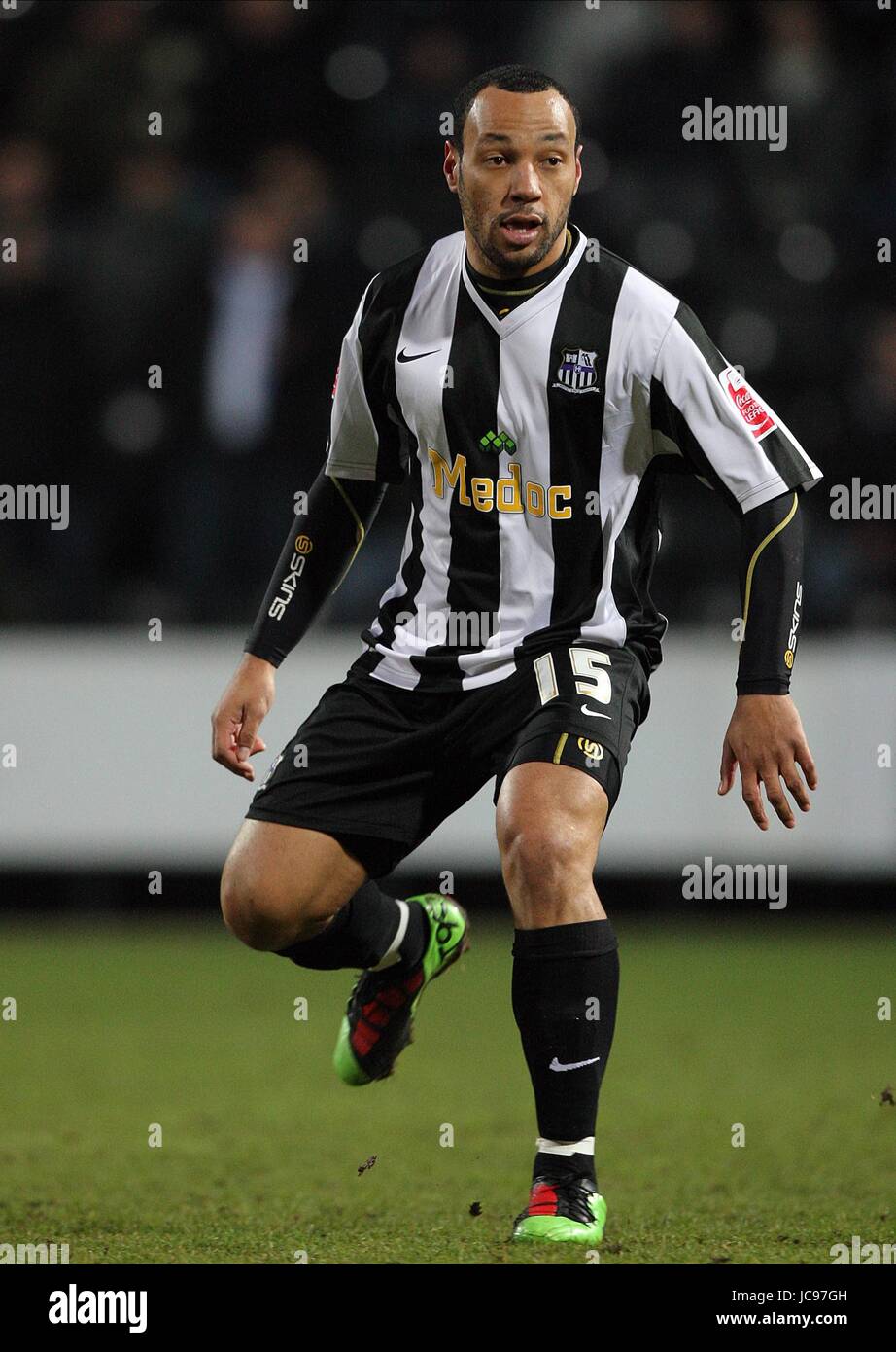 KARL HAWLEY NOTTS COUNTY FC MEADOW LANE NOTTINGHAM ENGLAND 23 January ...