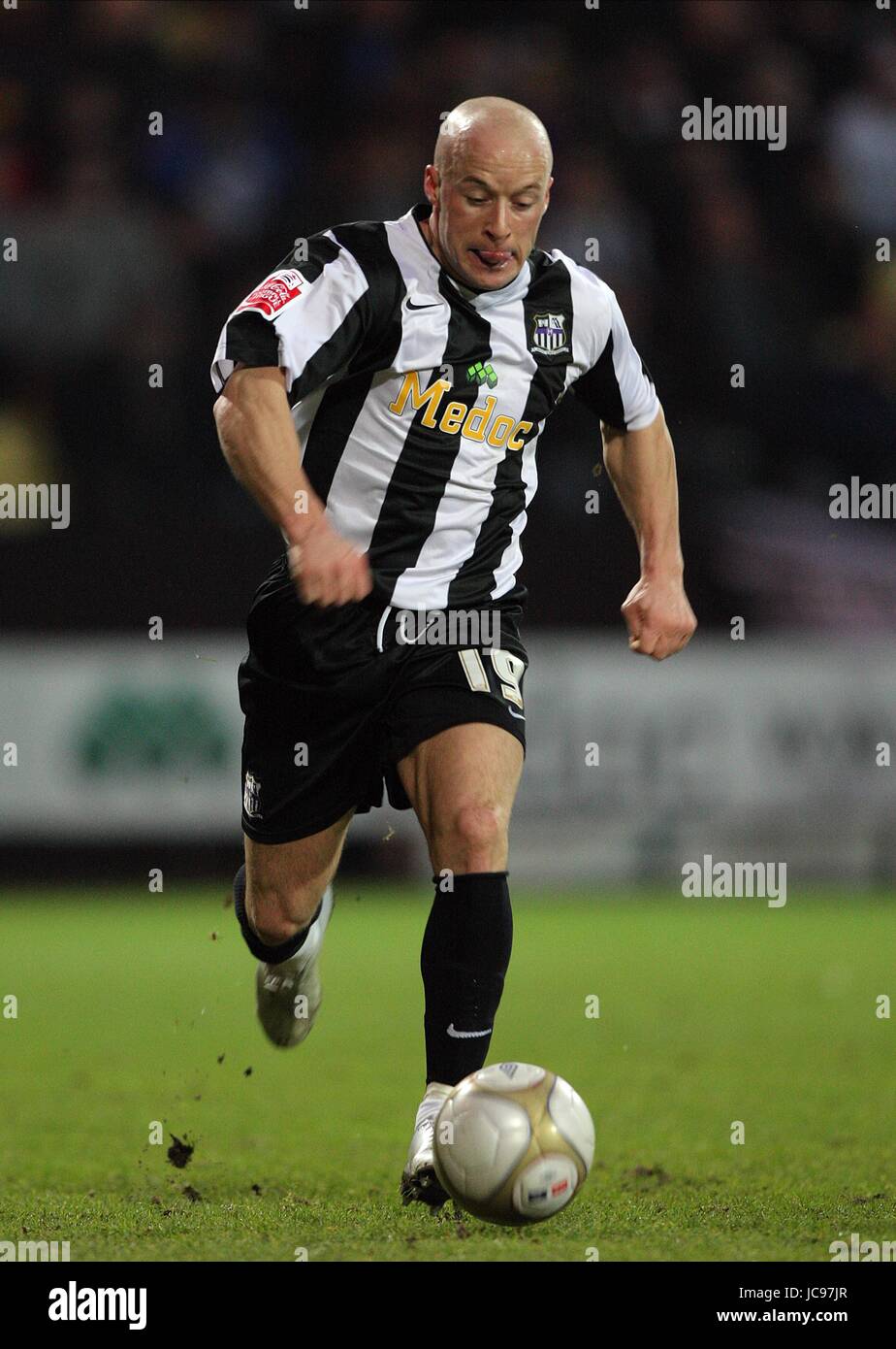 LUKE RODGERS NOTTS COUNTY FC MEADOW LANE NOTTINGHAM ENGLAND 23 January ...