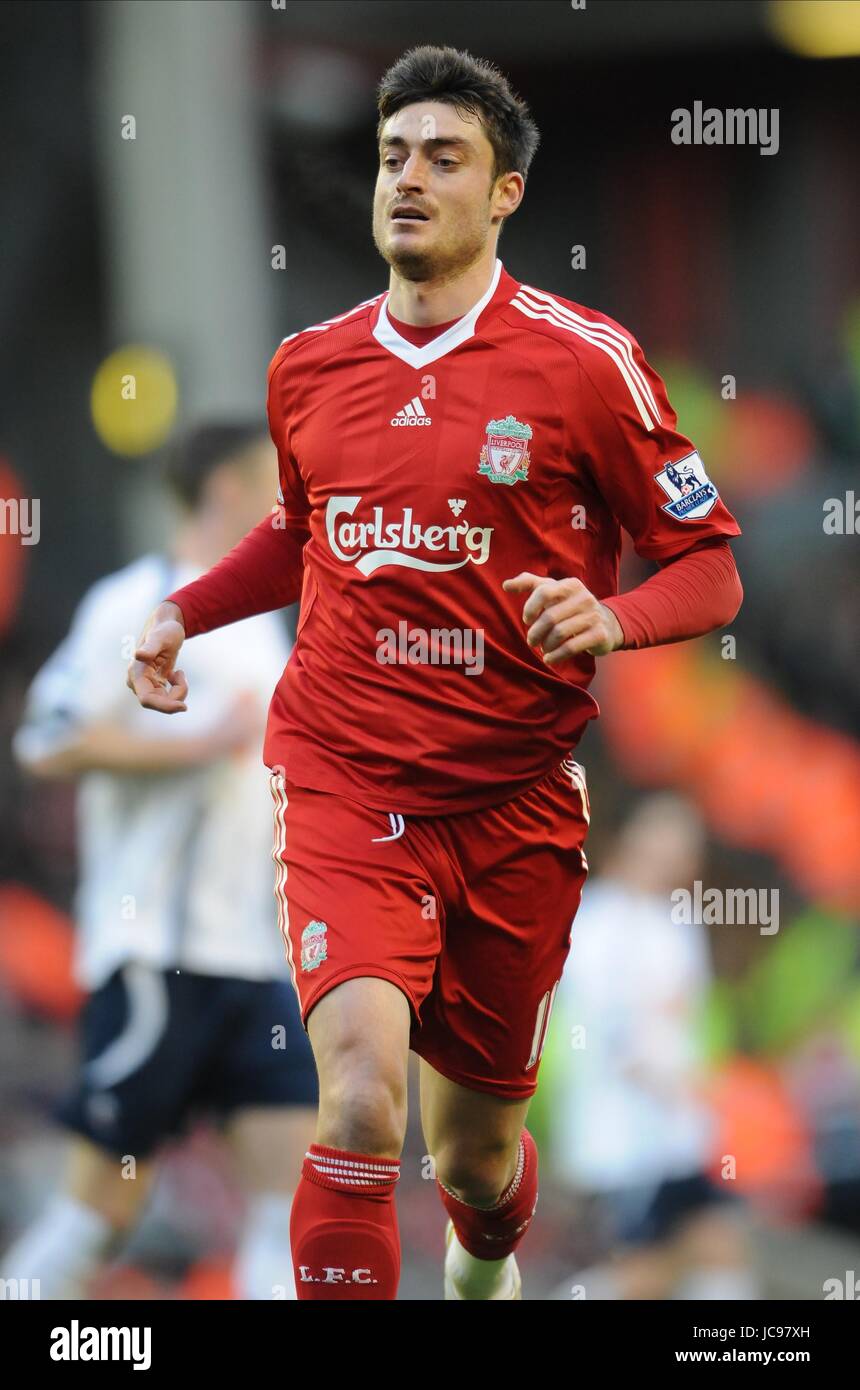 ALBERT RIERA LIVERPOOL FC ANFIELD LIVERPOOL ENGLAND 30 January 2010 ...