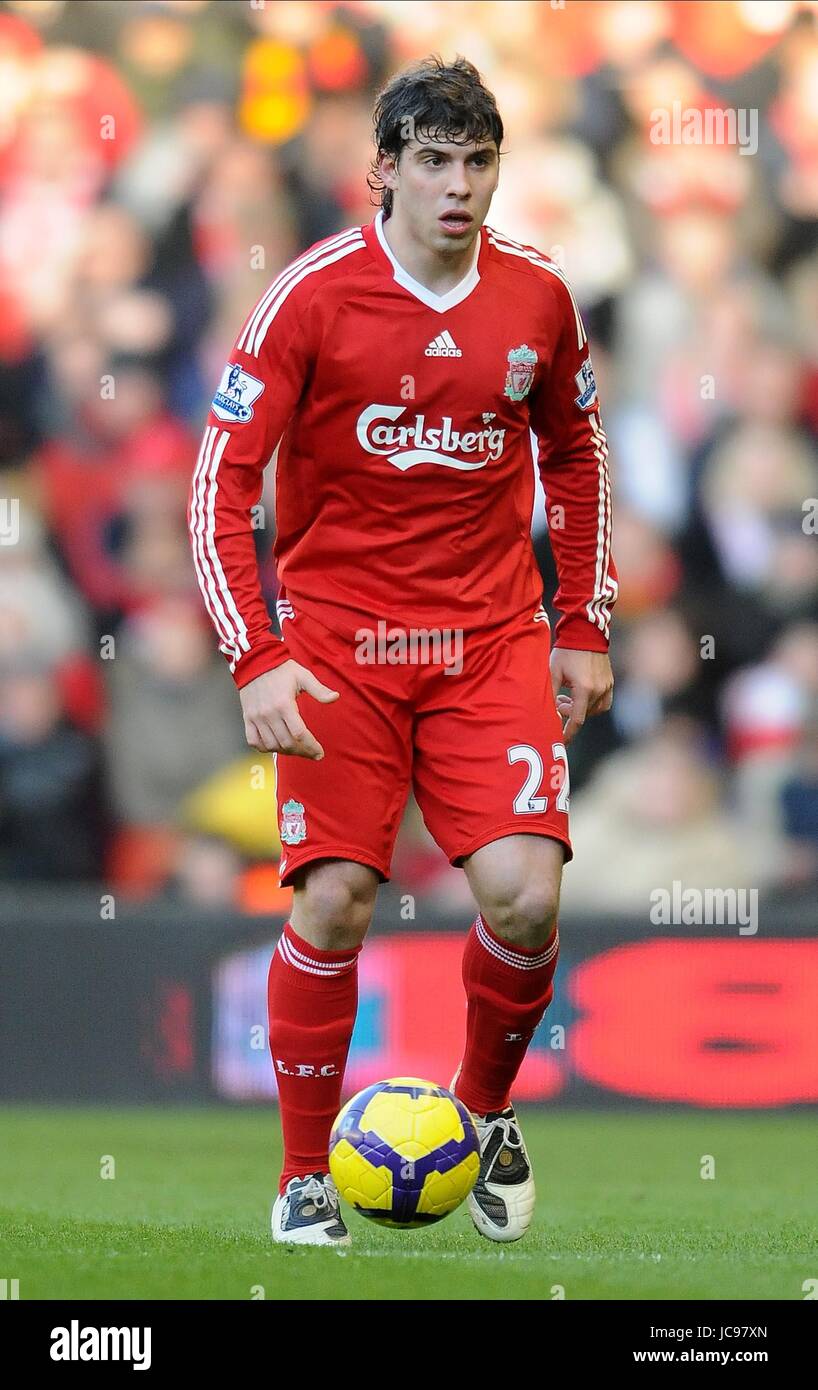 EMILIANO INSUA LIVERPOOL FC ANFIELD LIVERPOOL ENGLAND 30 January 2010 ...