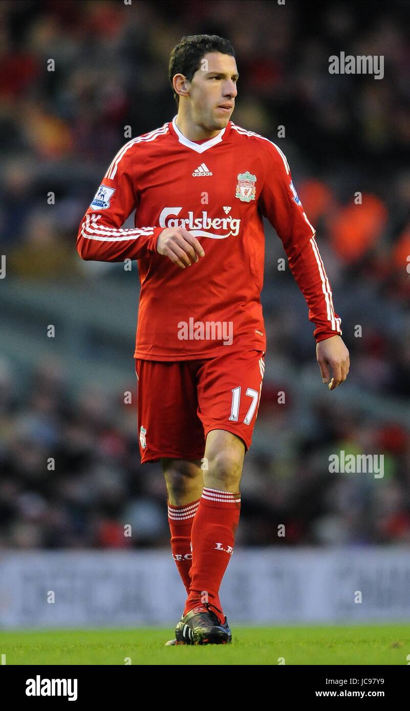 MAXI RODRIGUEZ LIVERPOOL FC ANFIELD LIVERPOOL ENGLAND 30 January 2010 ...