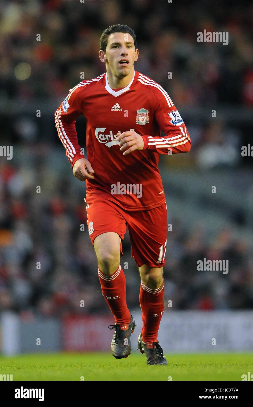 MAXI RODRIGUEZ LIVERPOOL FC ANFIELD LIVERPOOL ENGLAND 30 January 2010 ...