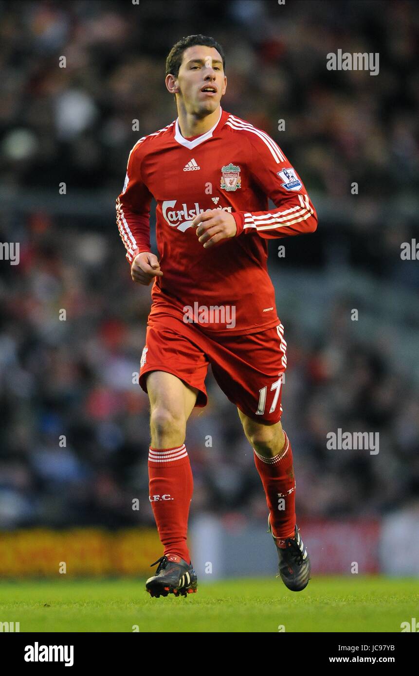 MAXI RODRIGUEZ LIVERPOOL FC ANFIELD LIVERPOOL ENGLAND 30 January 2010 ...